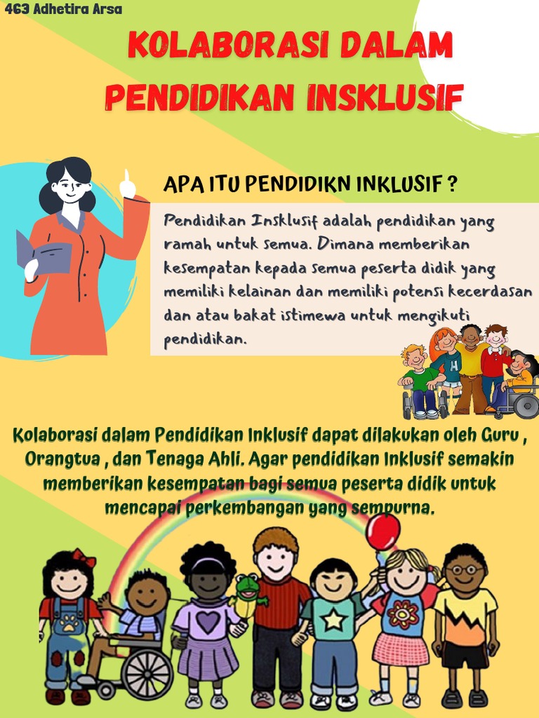 463 Adhetira Arsa - Poster Kolaborasi Pendidikan Inklusif PDF | PDF