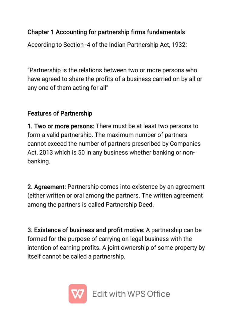 Accounting for Partnership Firms: An In-Depth Explanation of Key ...