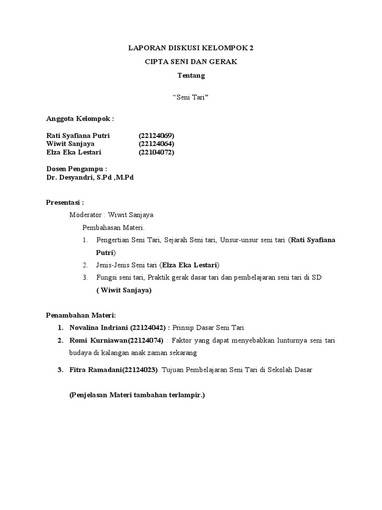 Laporan Diskusi Kelompok 4 CSG | PDF