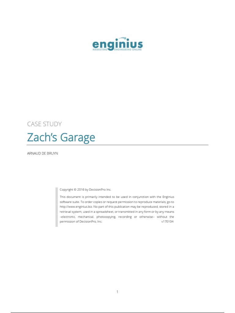 Zach Case Study PDF | PDF | Pricing | Profit (Economics)