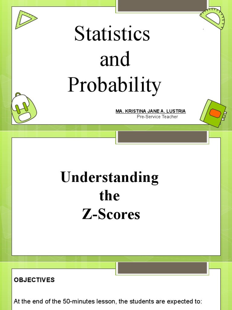 Understanding-z-Scores-1.pptx | PDF | Standard Score | Standard Deviation
