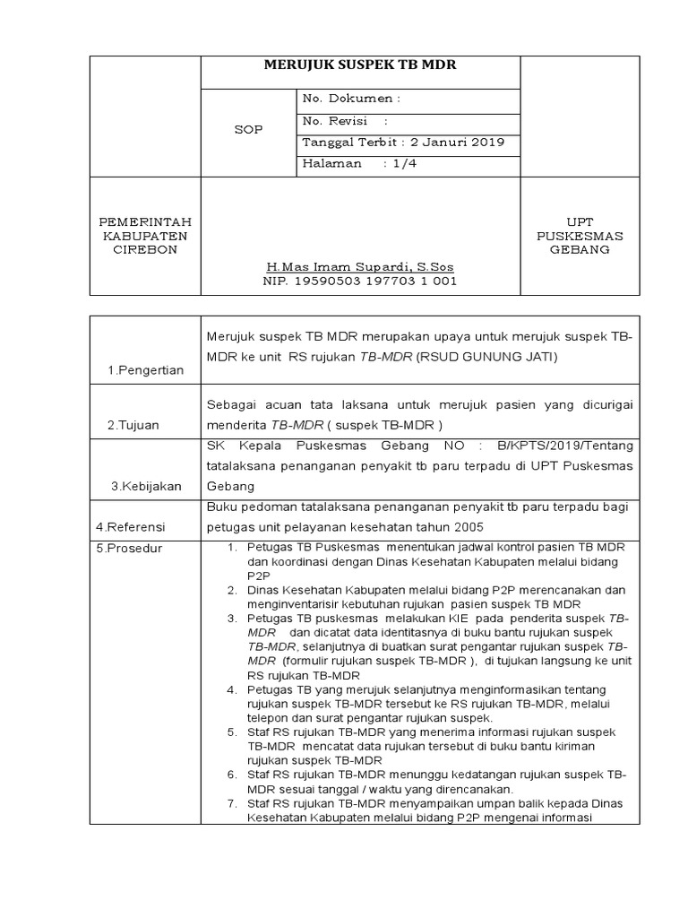 SOP MDR merujuk-suspek-tb-MDR | PDF