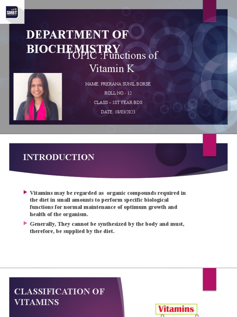 Vitamin K 1 | PDF | Vitamin | Coagulation