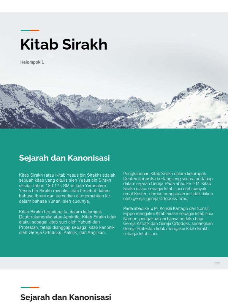 Kitab Deuterokanonika: Analisis | PDF