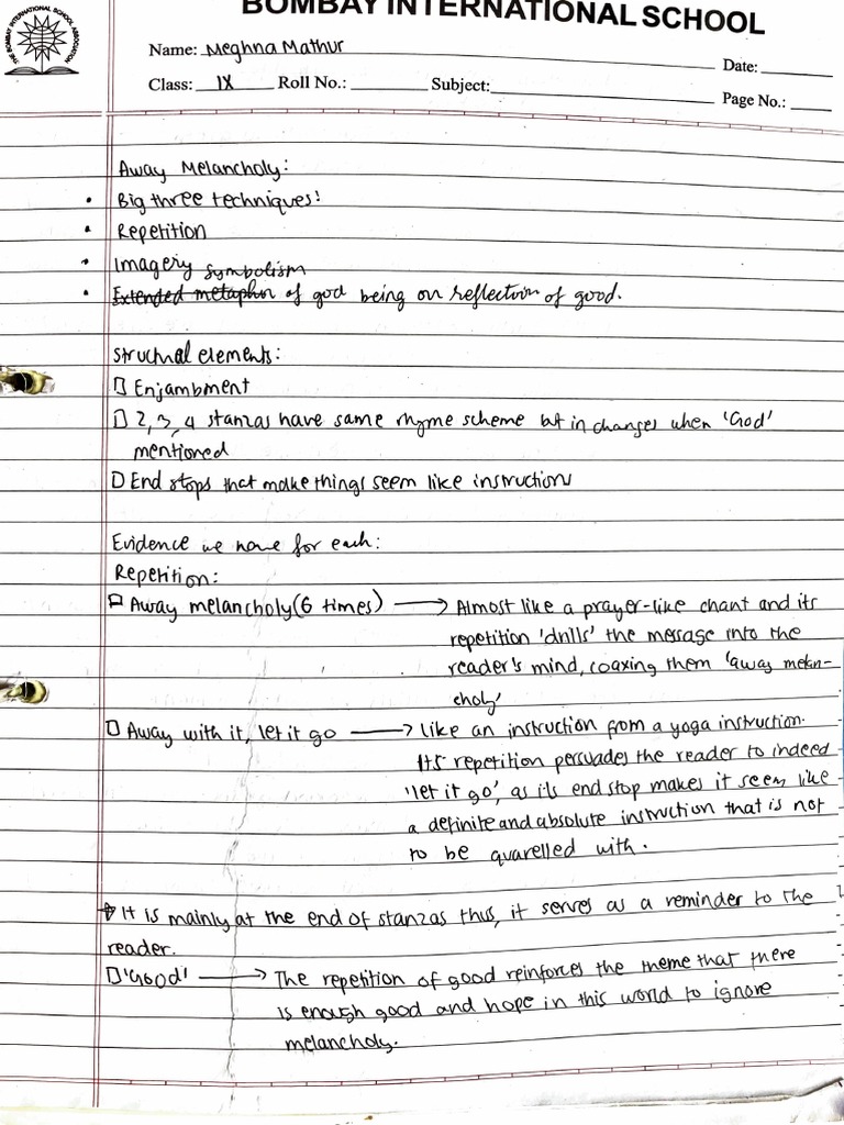 Away Melancholy | PDF