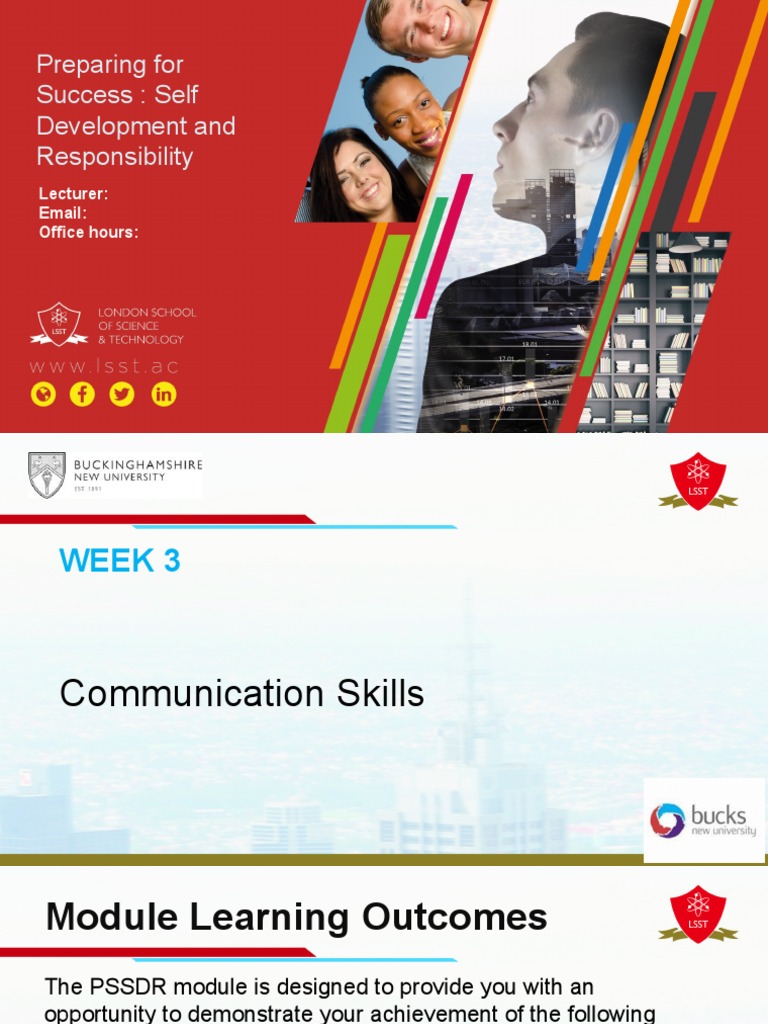 Week 3 - Communication Skills | PDF | Communication | Nonverbal ...