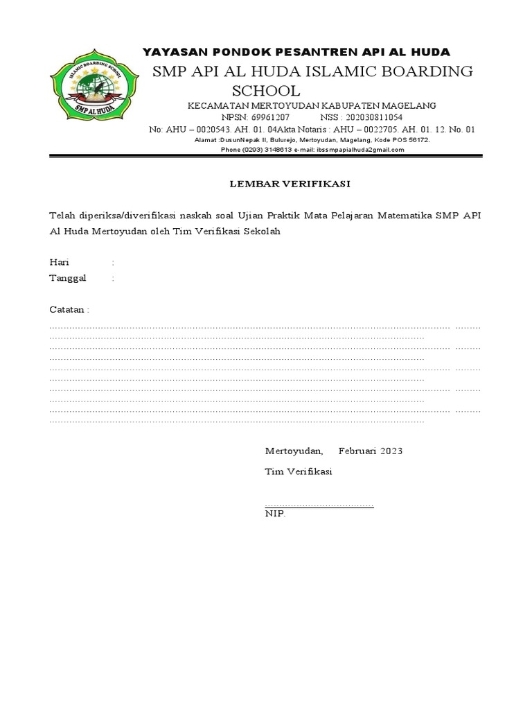 UJIAN PRAKTIK MATEMATIKA Kelas 9 | PDF