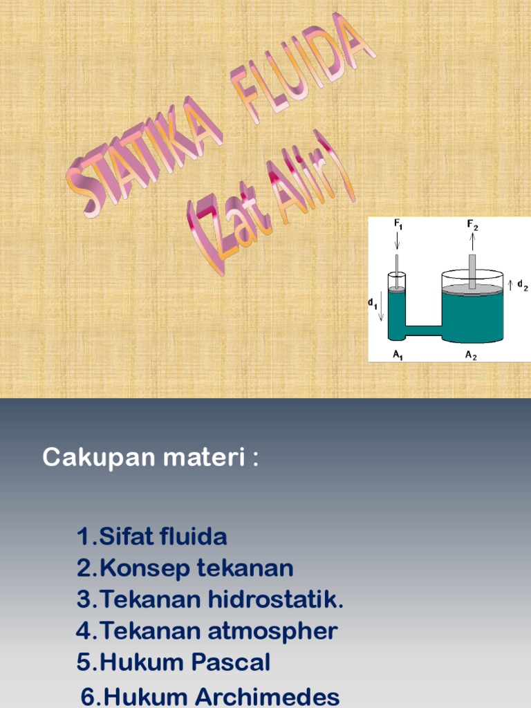 Unit 06 Statika Fluida PDF | PDF