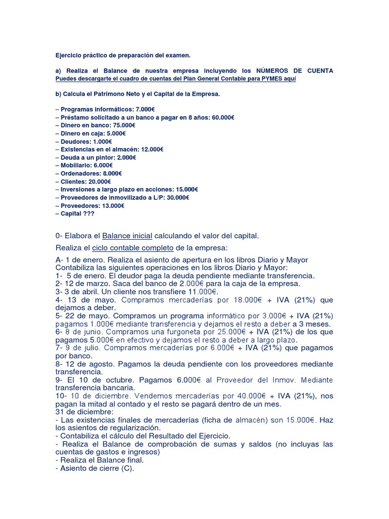 Ejercicio Completo Con IVA | PDF