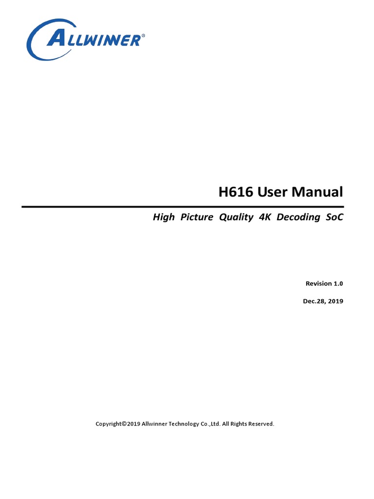 h616 User Manual v1.0 PDF | PDF | Flash Memory | Usb