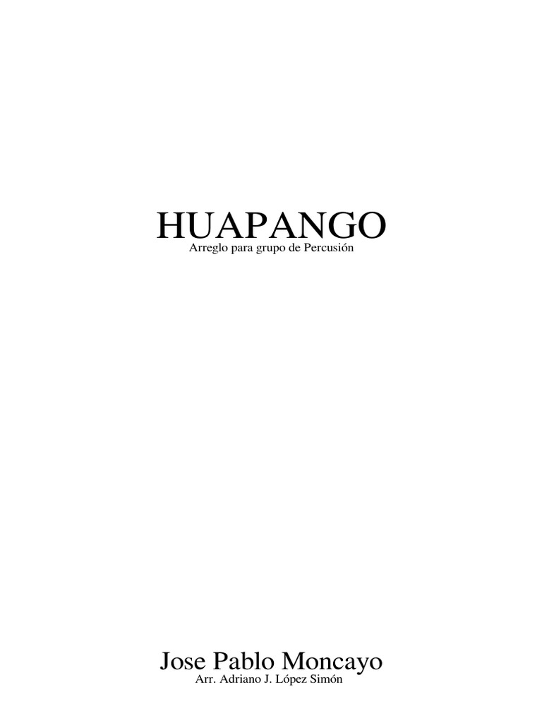 Huapango Score | PDF