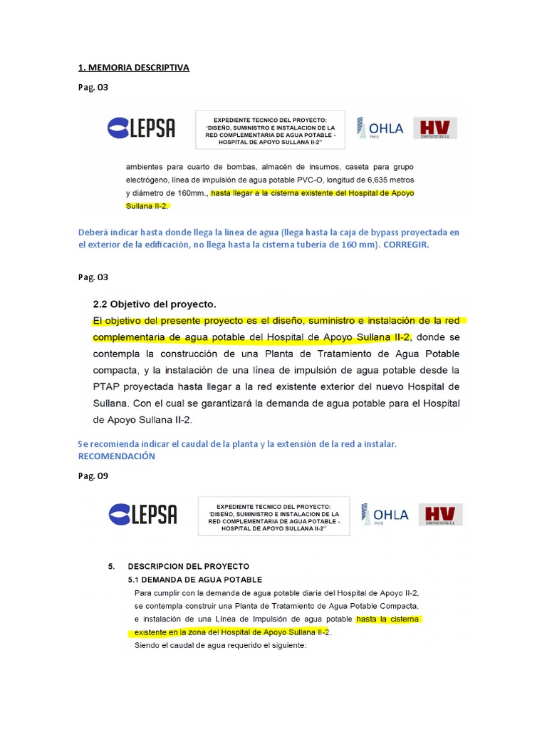 Observaciones - Primer Entregable | PDF | Presupuesto