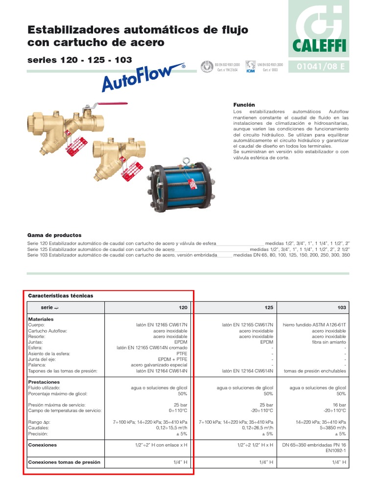 Filtro Y Con Válvula - Caleffi | PDF | Acero | Ingeniería mecánica