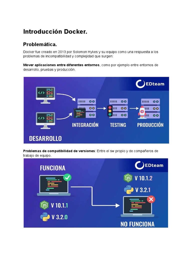 Docker Comandos Pdf Software Software Del Sistema