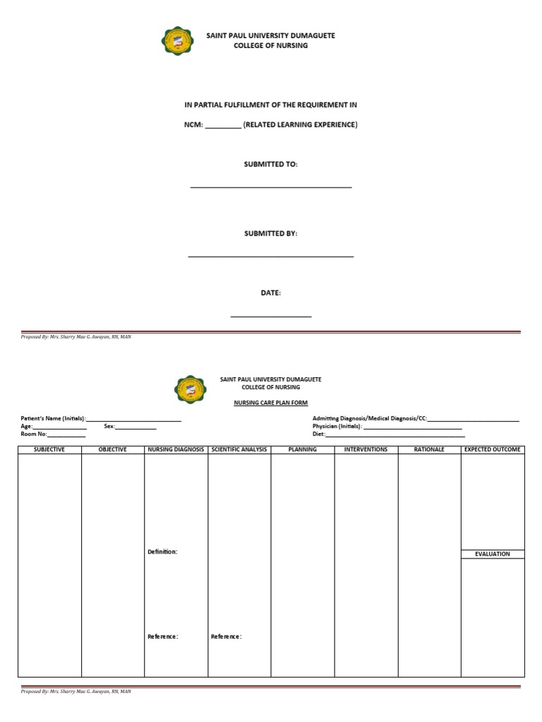NCP Form | PDF