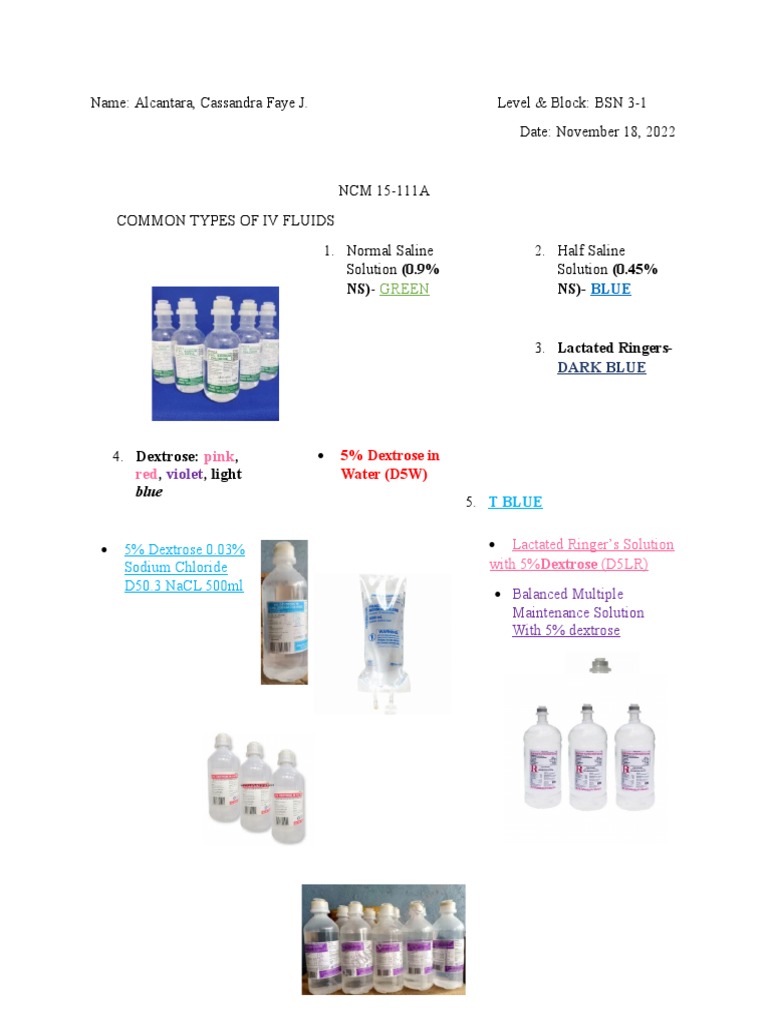 iv fluid | PDF