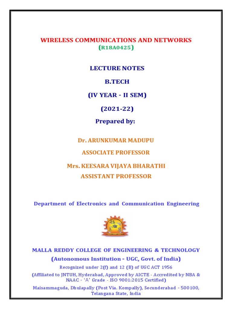 Wireless Communications and Networks PDF | PDF | Cellular Network | Duplex (Telecommunications)