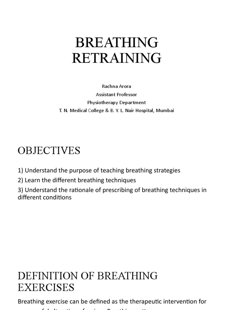 Breathing Retraining | PDF | Exhalation | Breathing