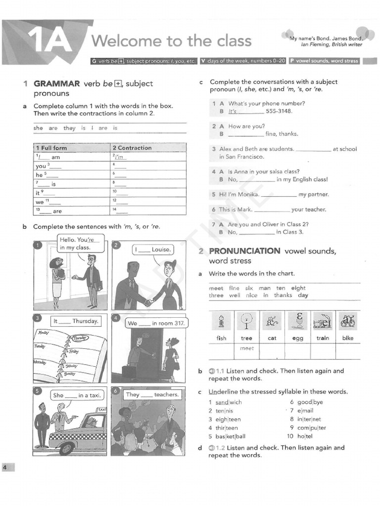 AEF 1 Workbook File 1 | PDF | English Language | Language Mechanics