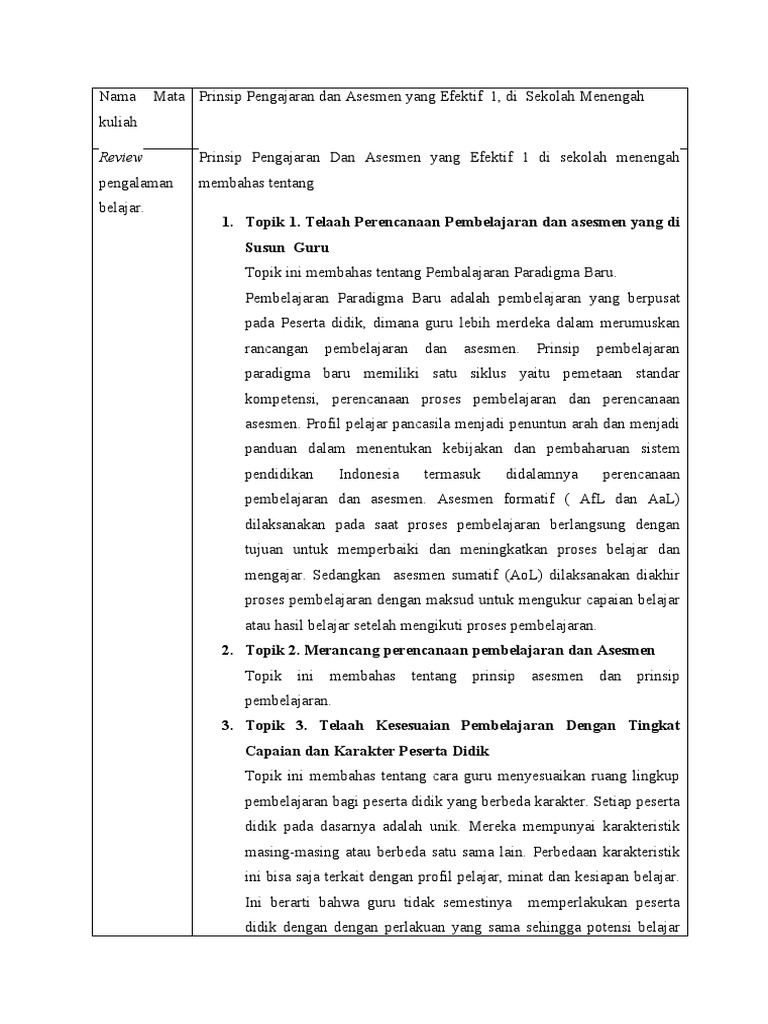 Topik 3, Seminar Ppg..jurnal Refleksi - ASESMEN | PDF Topik 3, Seminar Ppg..jurnal Refleksi - ASESMEN | PDF