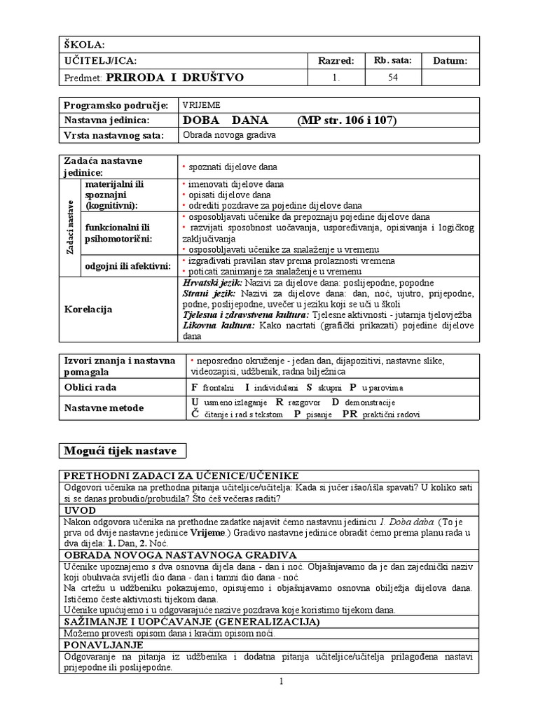 01 - DOBA DANA - Obrada | PDF