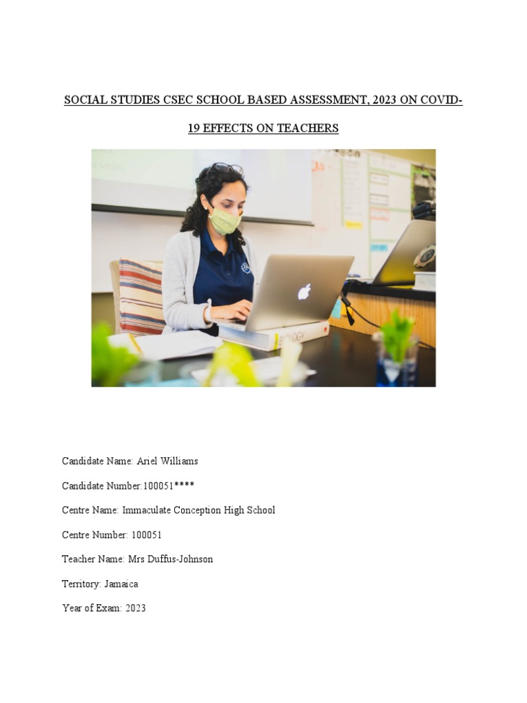 Social Studies SBA | PDF | Teachers | Educational Technology