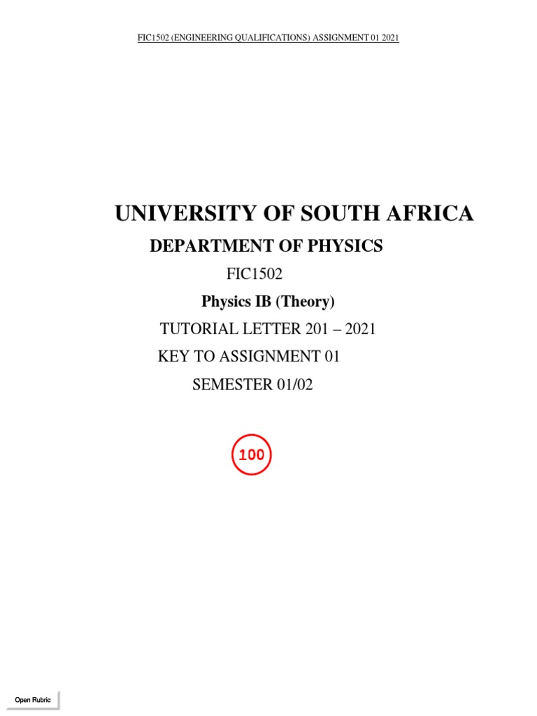 MEMO - FIC1502 - 2021 - Assignment 01 Final PDF | PDF | Collision ...