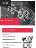 MBT Orthodontic Treatment Guide | PDF | Orthodontics | Dental Anatomy