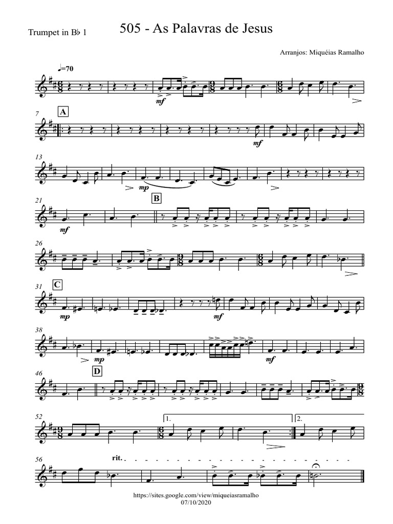 505 - Trumpet in BB 1 PDF | Download Free PDF | Échecs