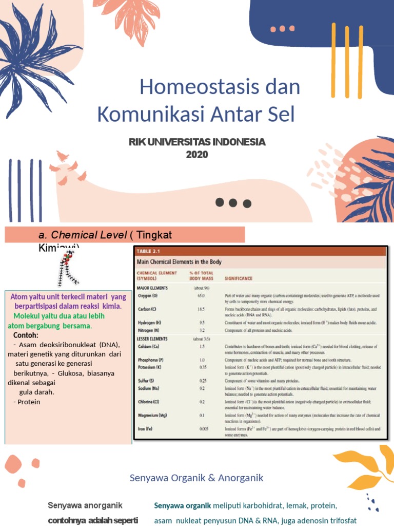 A16 - PPT Kelompok - Homeostasis Dan Komunikasi Sel-Dikonversi | PDF