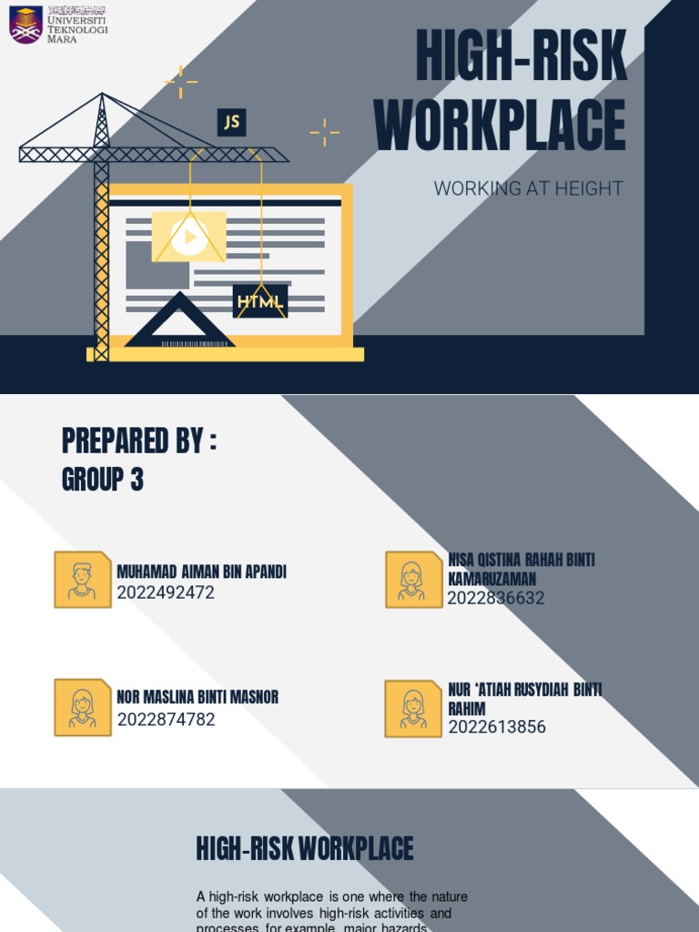 Che136 - High-Risk Workplace PDF | PDF | Occupational Safety And Health ...