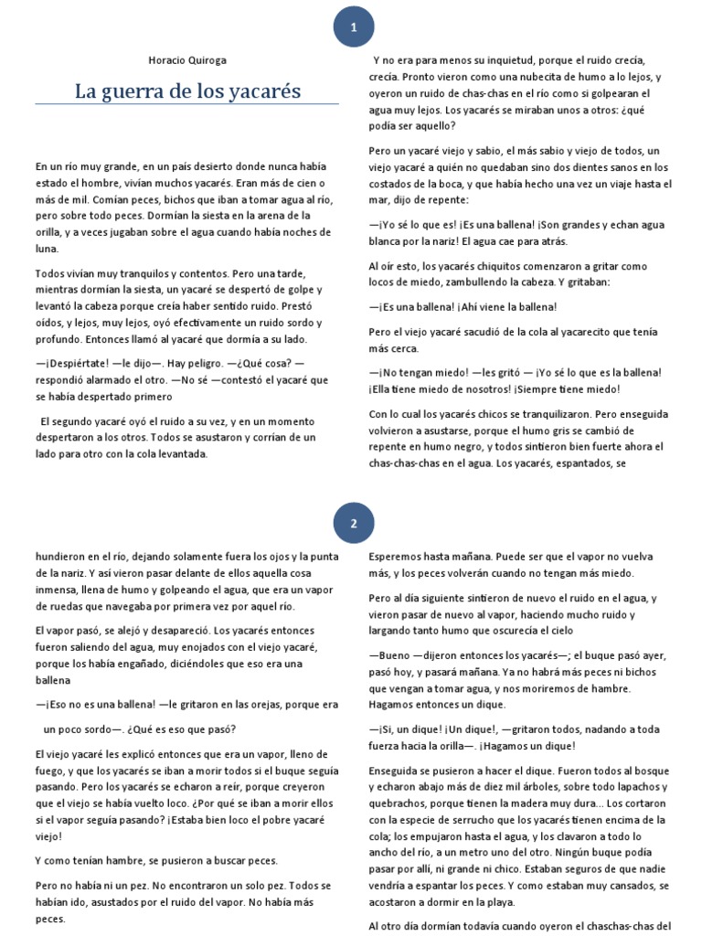 Horacio Quiroga | PDF