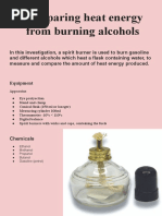 Ethanol Combustion Heat Experiment | PDF | Combustion | Ethanol