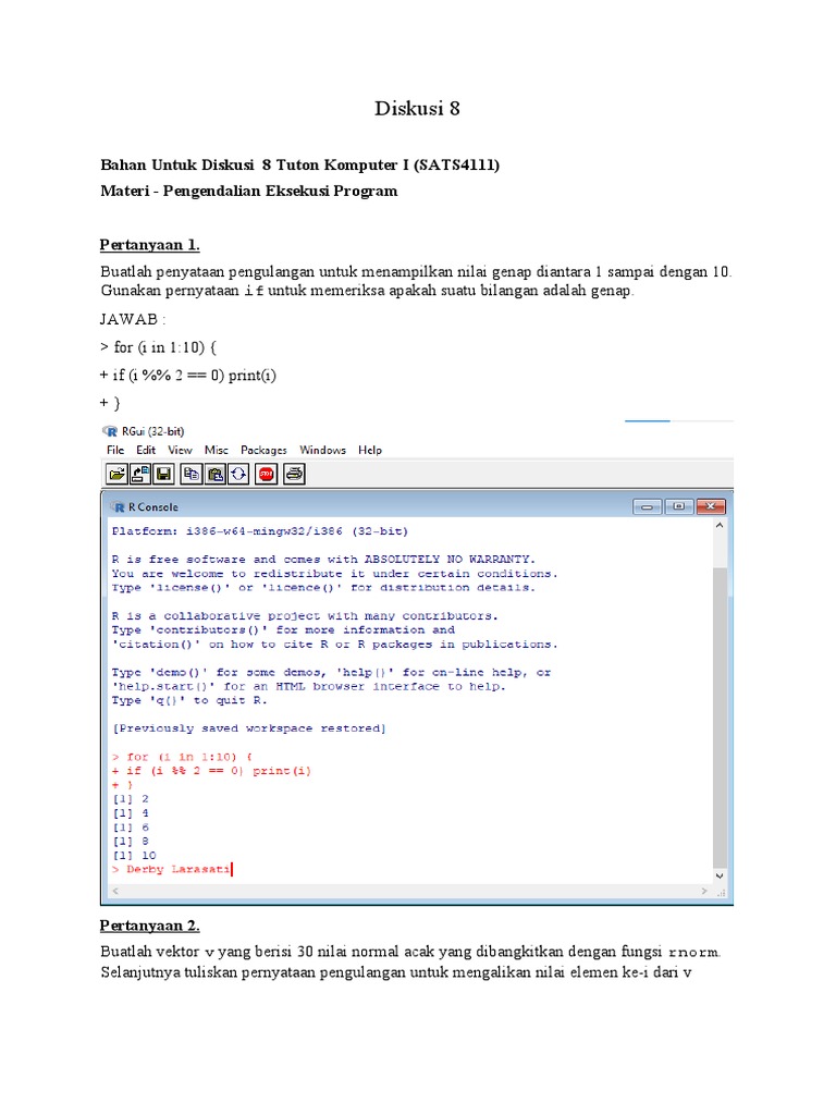 Diskusi 8 Komputer | PDF