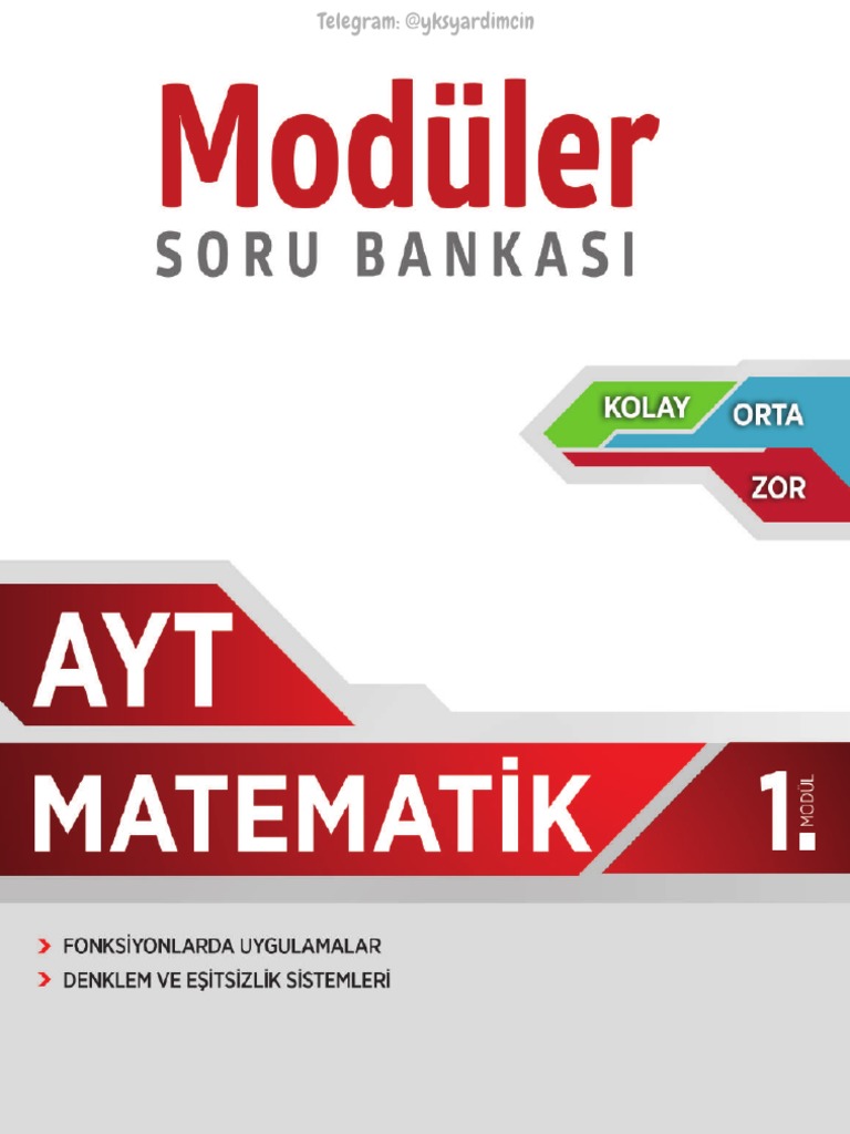 Eğitim Vadisi Yayınları - AYT Matematik - 1.modül PDF | PDF