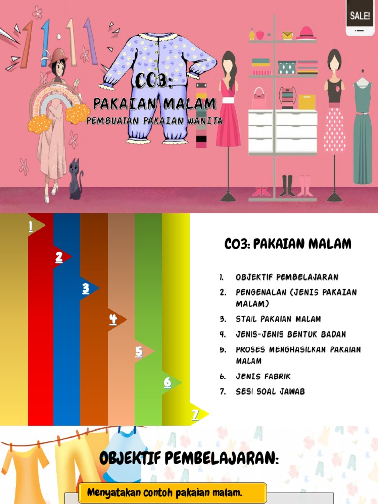 Nota C03 Pakaian Malam | PDF