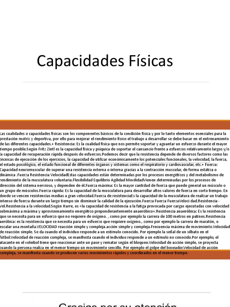 Capasidades Fisicas | PDF