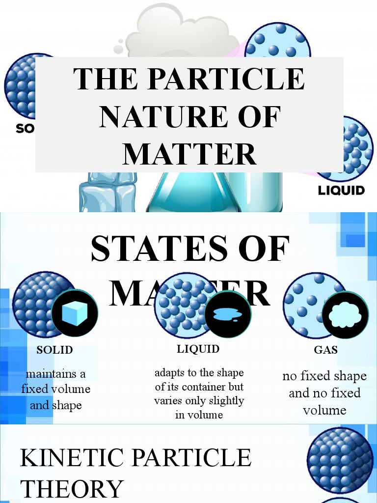 The Particle Nature of Matter | PDF | Gases | Liquids