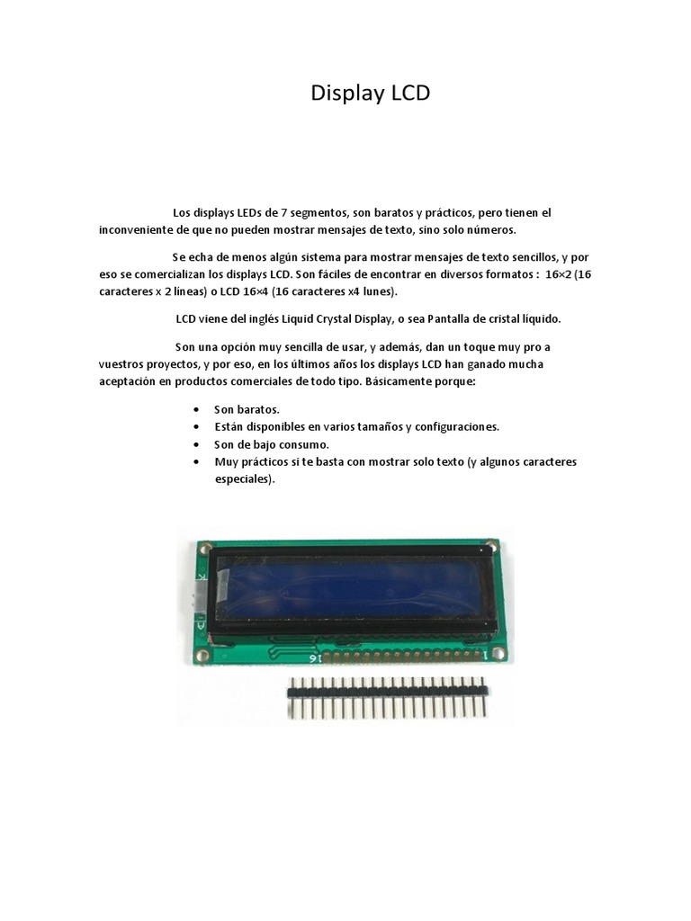 Display LCD | PDF