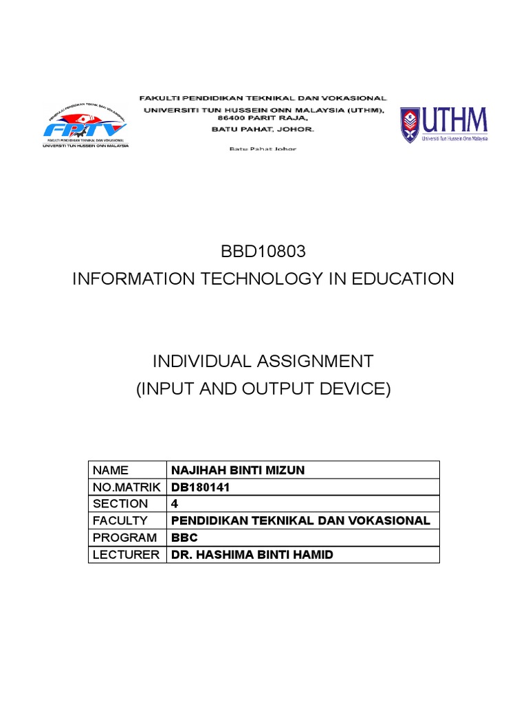 Input And Output Device Pdf Computer Monitor Input Output