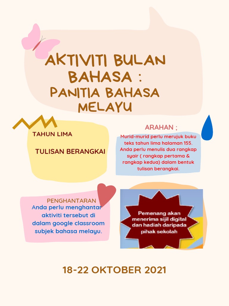 Aktiviti Bulan Bahasa 2021 | PDF