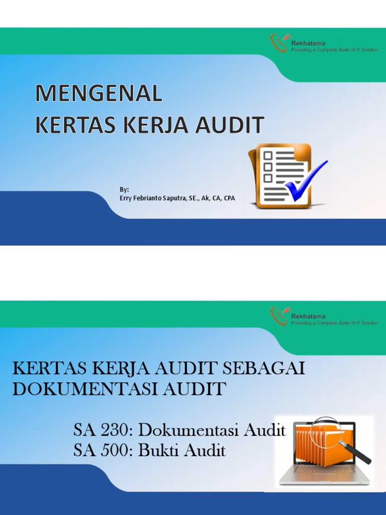 Slide Audit Kertas Kerja | PDF