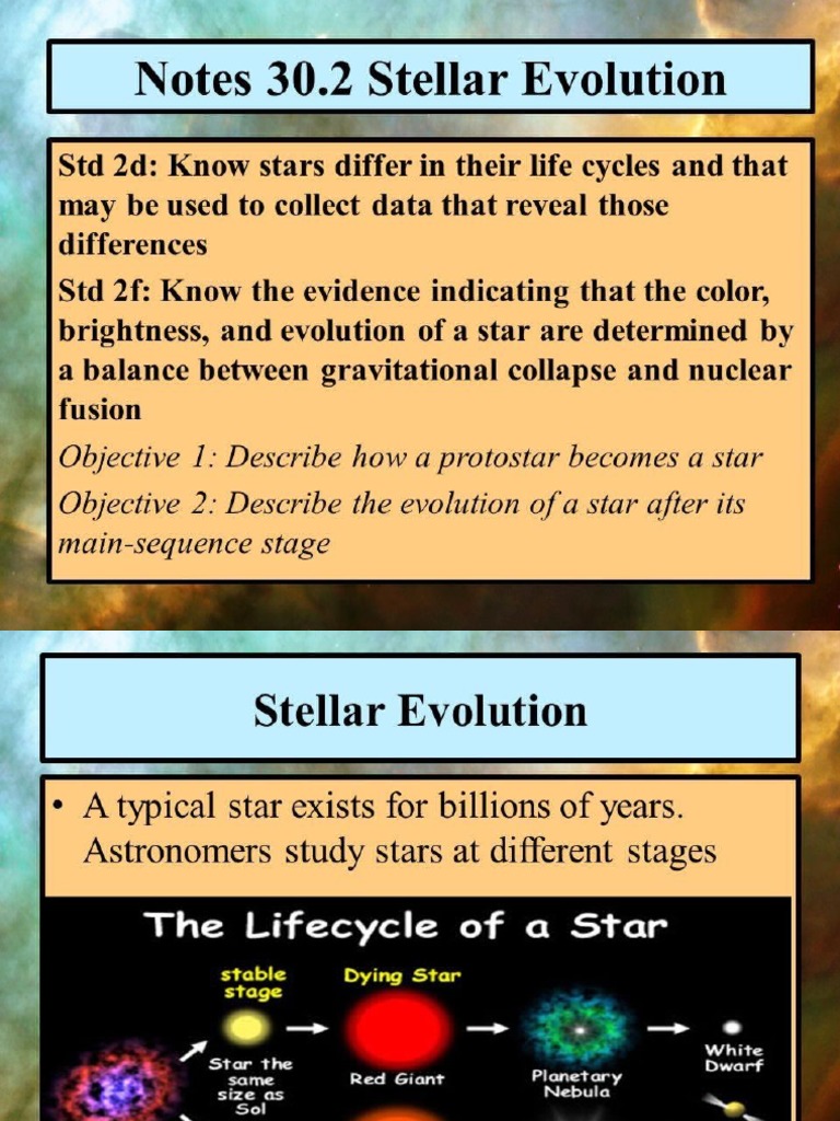 Stellar Evolution | PDF