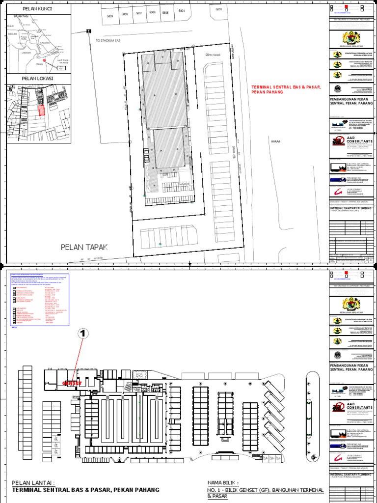 Shop Drawing Aerohub (Bilik Genset) | PDF