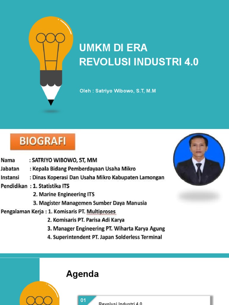 MEMANFAATKAN REVOLUSI INDUSTRI 4.0 UNTUK MENINGKATKAN DAYA SAING UMKM | PDF