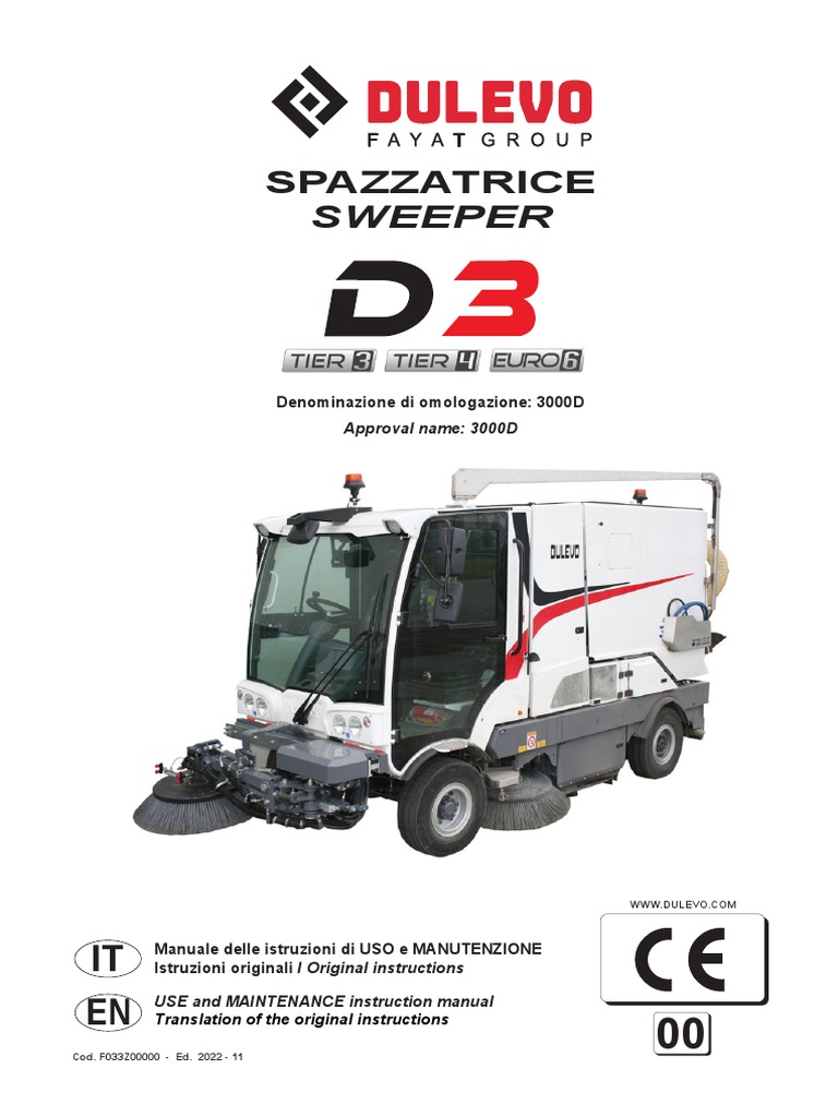 Dulevo 3000 Operaccion PDF | PDF