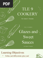 Grade 9: Tle-He Cookery Prepare Dessert and Sweet Sauces | PDF | Desserts | Custard