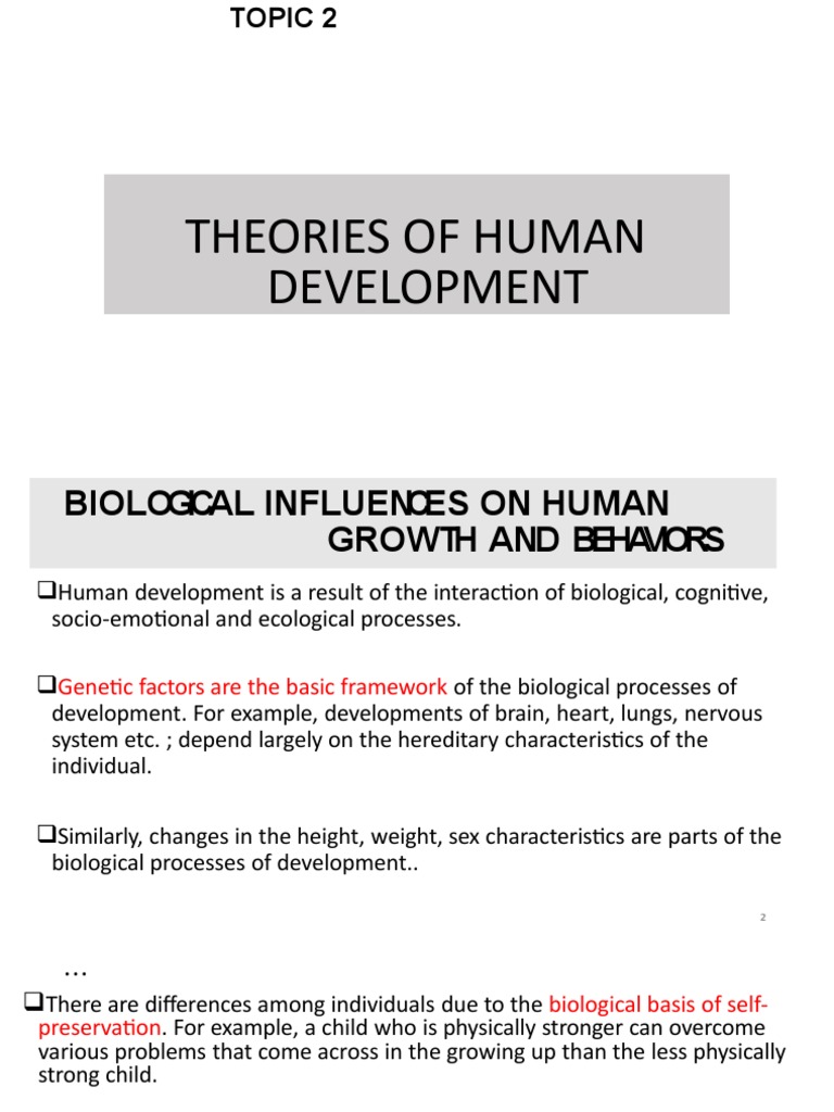 Topic 3 Theories Human Dev-1 | PDF | Developmental Psychology ...