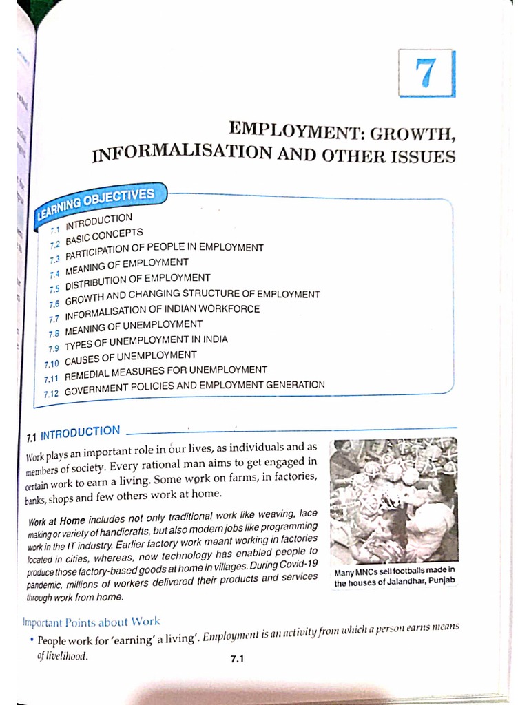 Employment-Growth, Informalisation and Other Issues | PDF