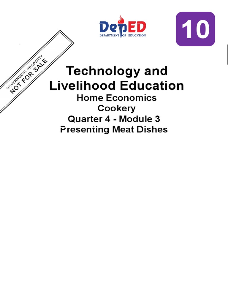 Tle10 He Cookery q4 Mod3 Presentingmeatdishes v4 | PDF | Tableware | Taste